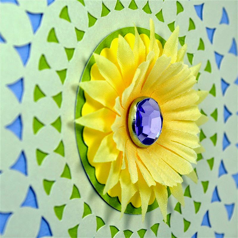 Capadia Designs: Framed Flower Card