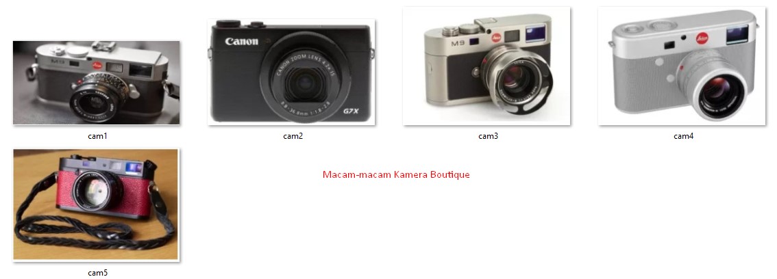 Macam-macam Kamera Boutique dan Pengertiannya