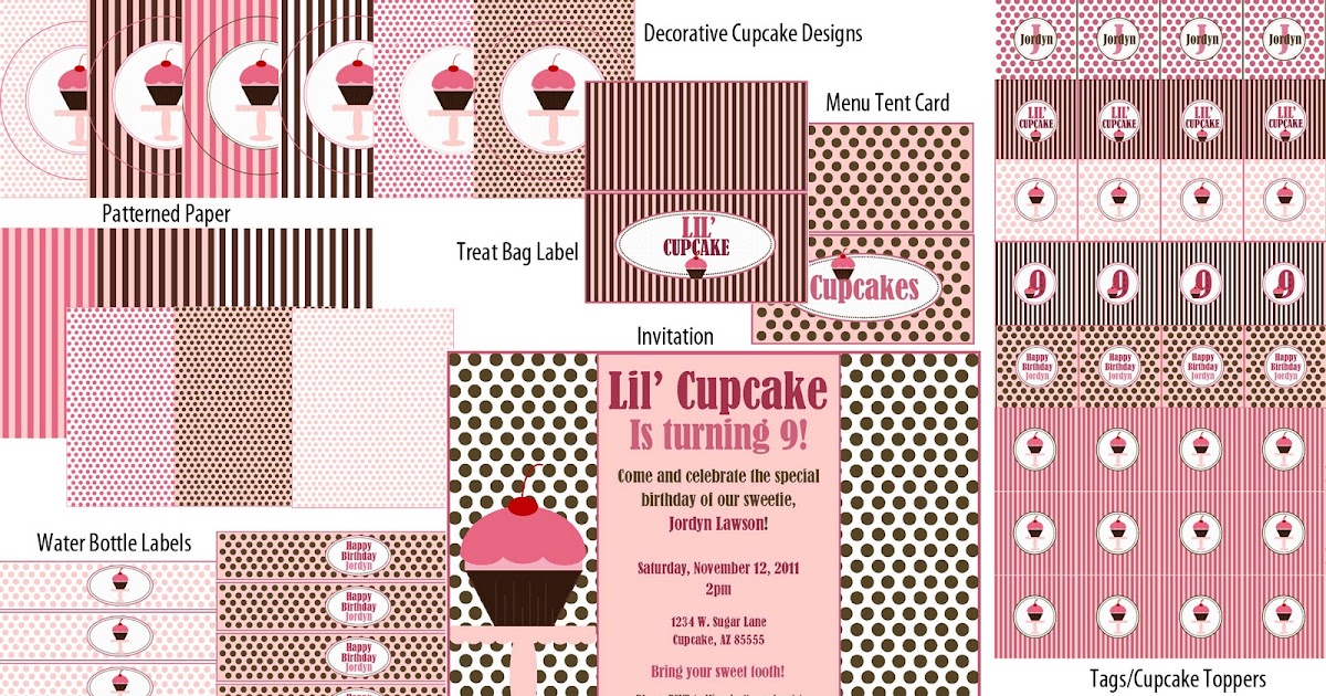 The Sugar Bee Bungalow: {Party Bee} The Jordyn Cupcake Party Collection