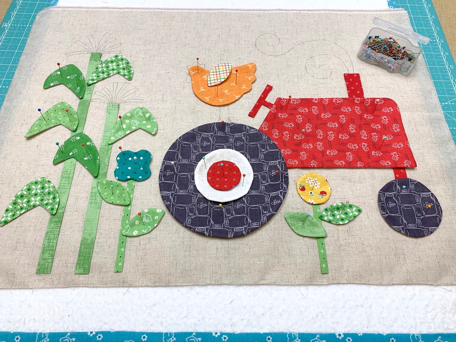 Bee In My Bonnet: Farm Sweet Farm Sew Along - Week Seven - Tractor and ...