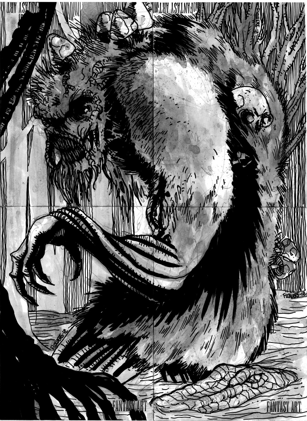 The Art of Jason Flowers: SWAMP MONSTER...