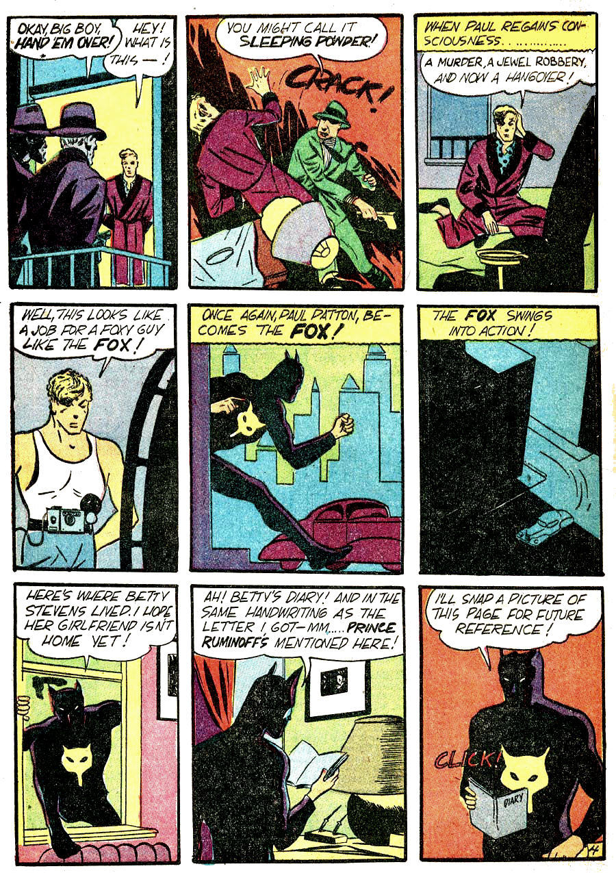 Pappy's Golden Age Comics Blogzine: Number 2157: The Fox goes to a ...