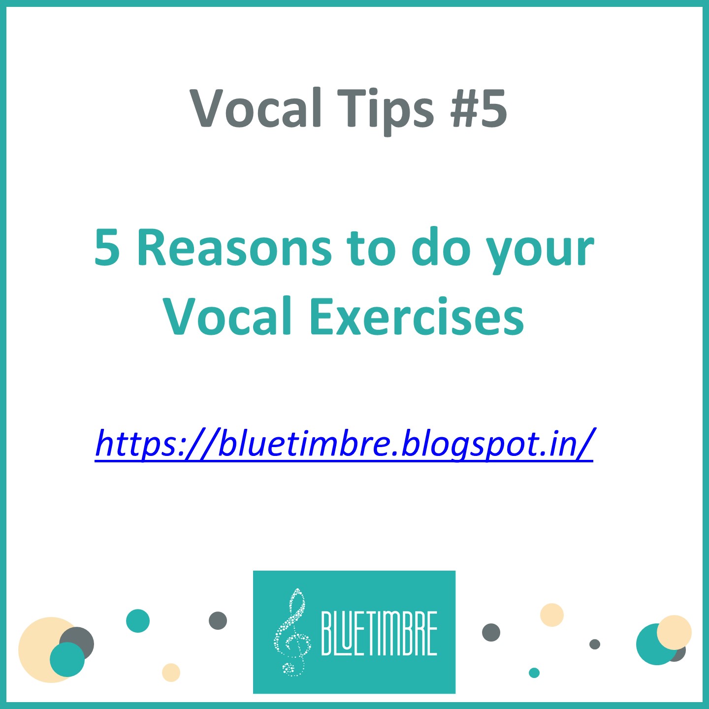 Music Advocacy and Tips from BlueTimbre: 5 Reasons to Do Your Vocal ...
