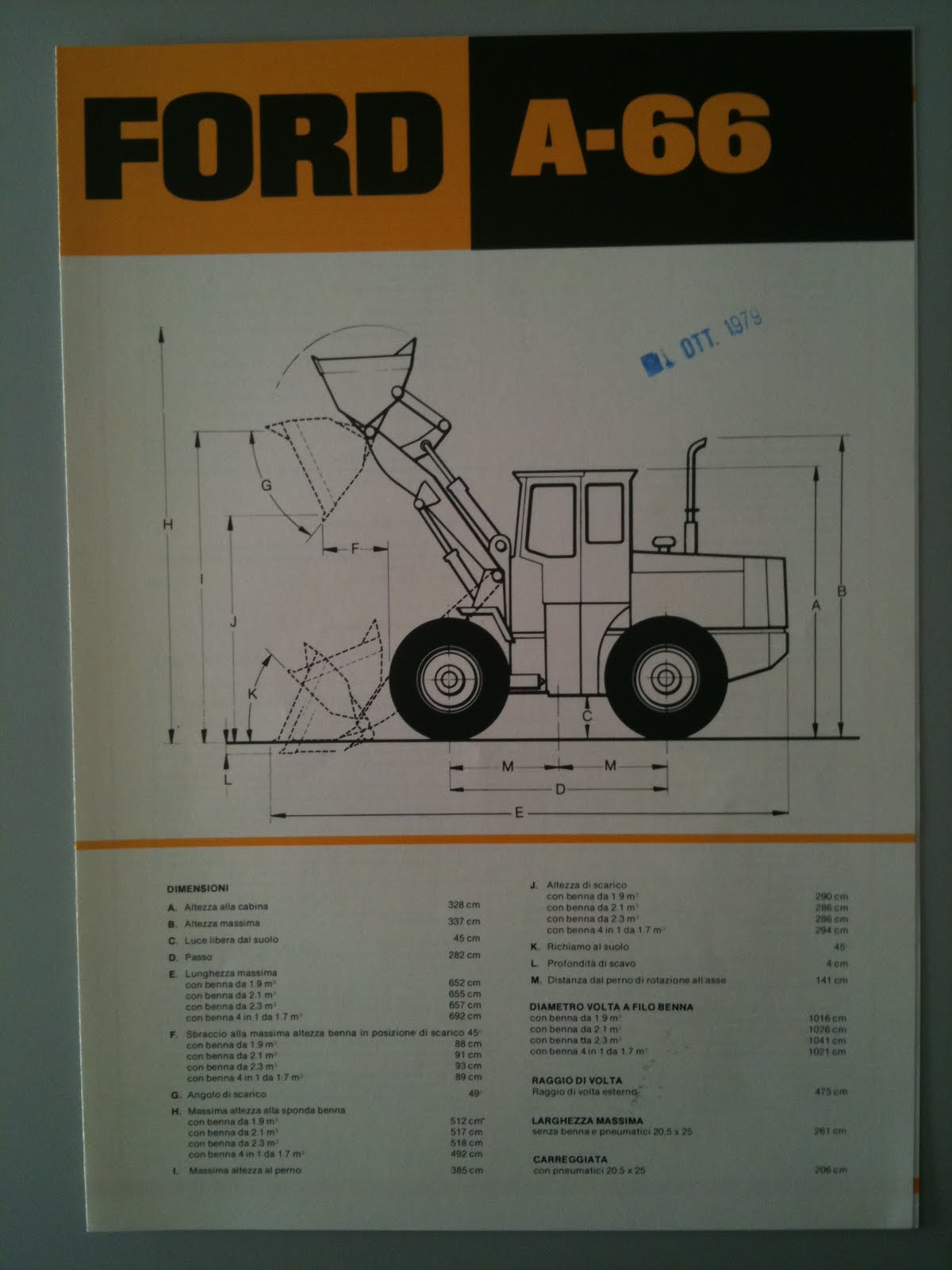 Earthmoving Machinery Sales Brochures: Ford Wheel Loader A-66 Tech ...