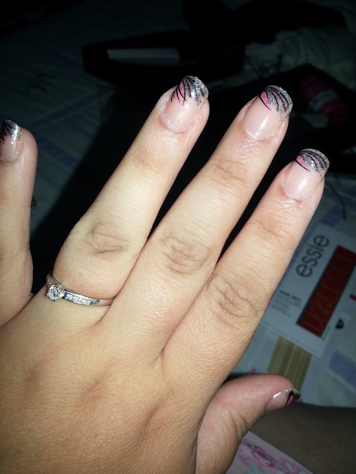 My Take on Products: Primark Black Silver and Pink Nails