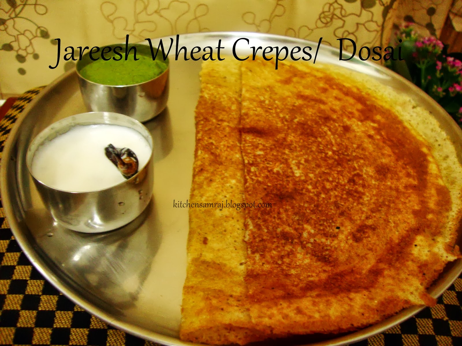 Jareesh wheat crepes/ jareesh gothumai dosai | Kitchen Samraj!