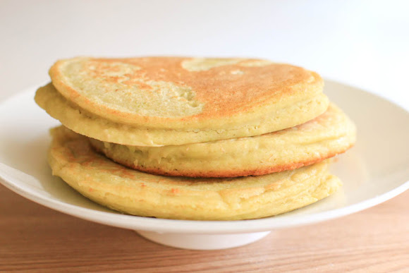Green Cilantro: Edamame beans pancake