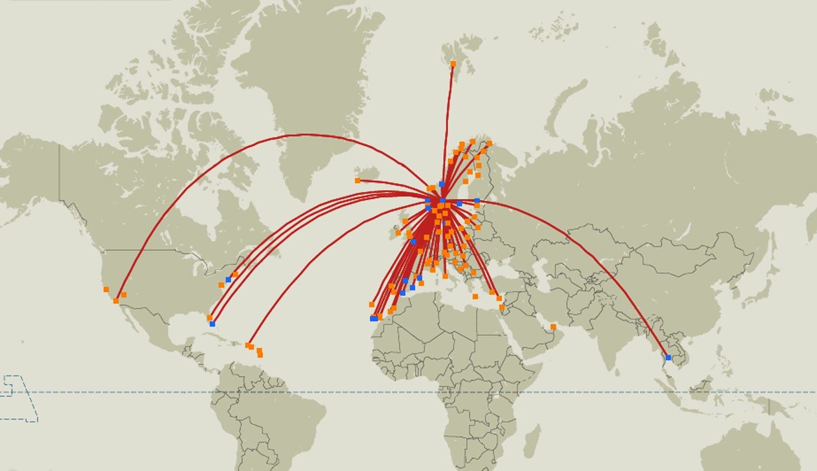 Norwegian Air Shuttle Route Map | Examples and Forms
