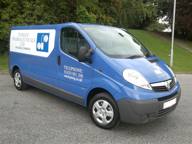 The Green I Signs Blog: Blue Vauxhal Vivaro van signwriting supplied ...