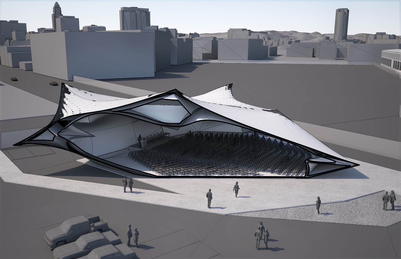 PARA(noid)module: Sci-Arc Pavilion