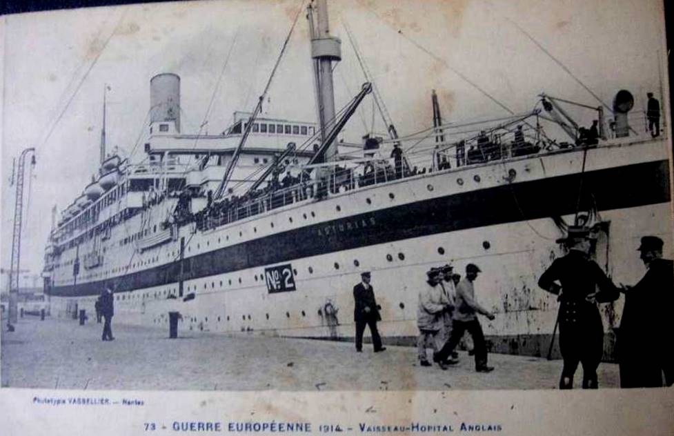 Navires-Hôpitaux / Hospital Ships: Asturias, navire-hôpital britannique
