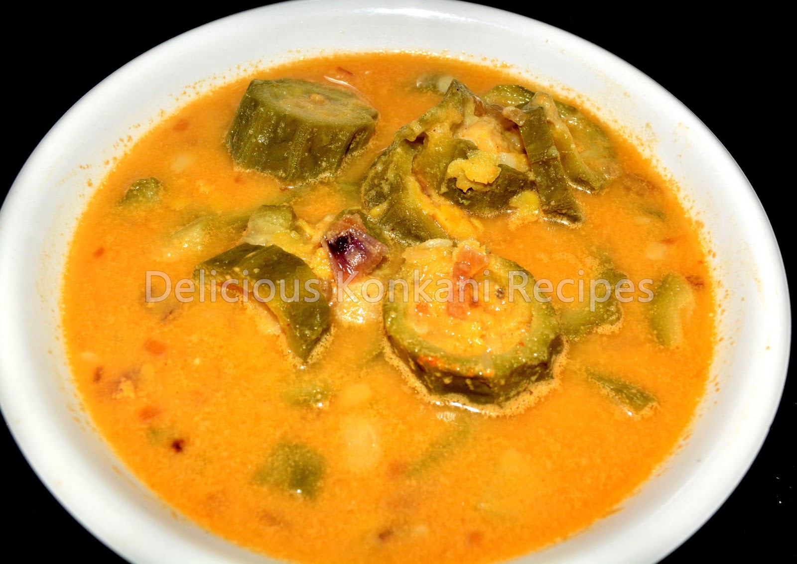 Delicious Konkani Recipes: Ghosale Ambat (Ridge Gourd In Coconut Based ...
