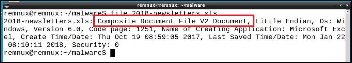 Document Analysis - 2018-newsletters.xls - Security Boulevard