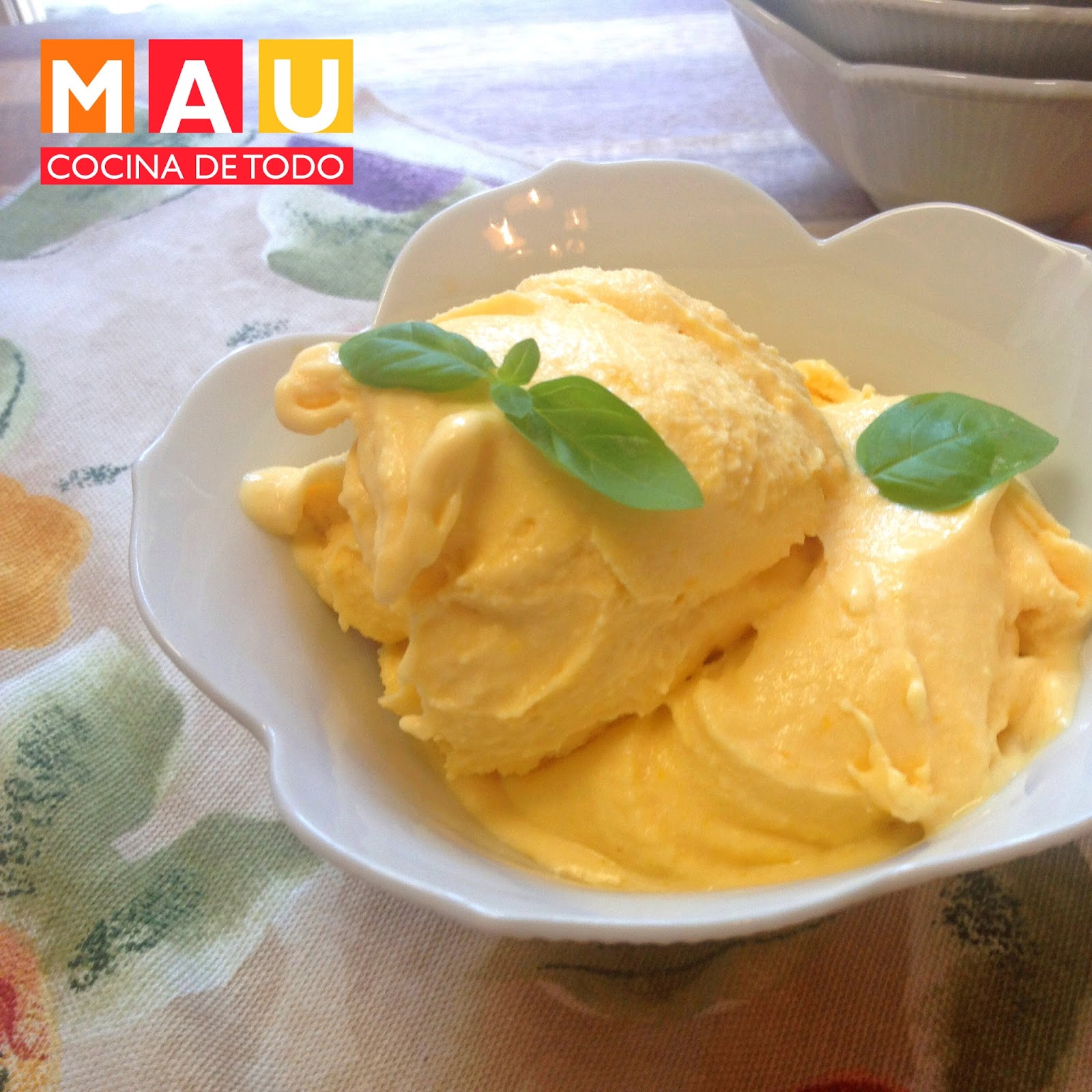 Mau Cocina de Todo: Nieve de Mango (Helado de Mango)