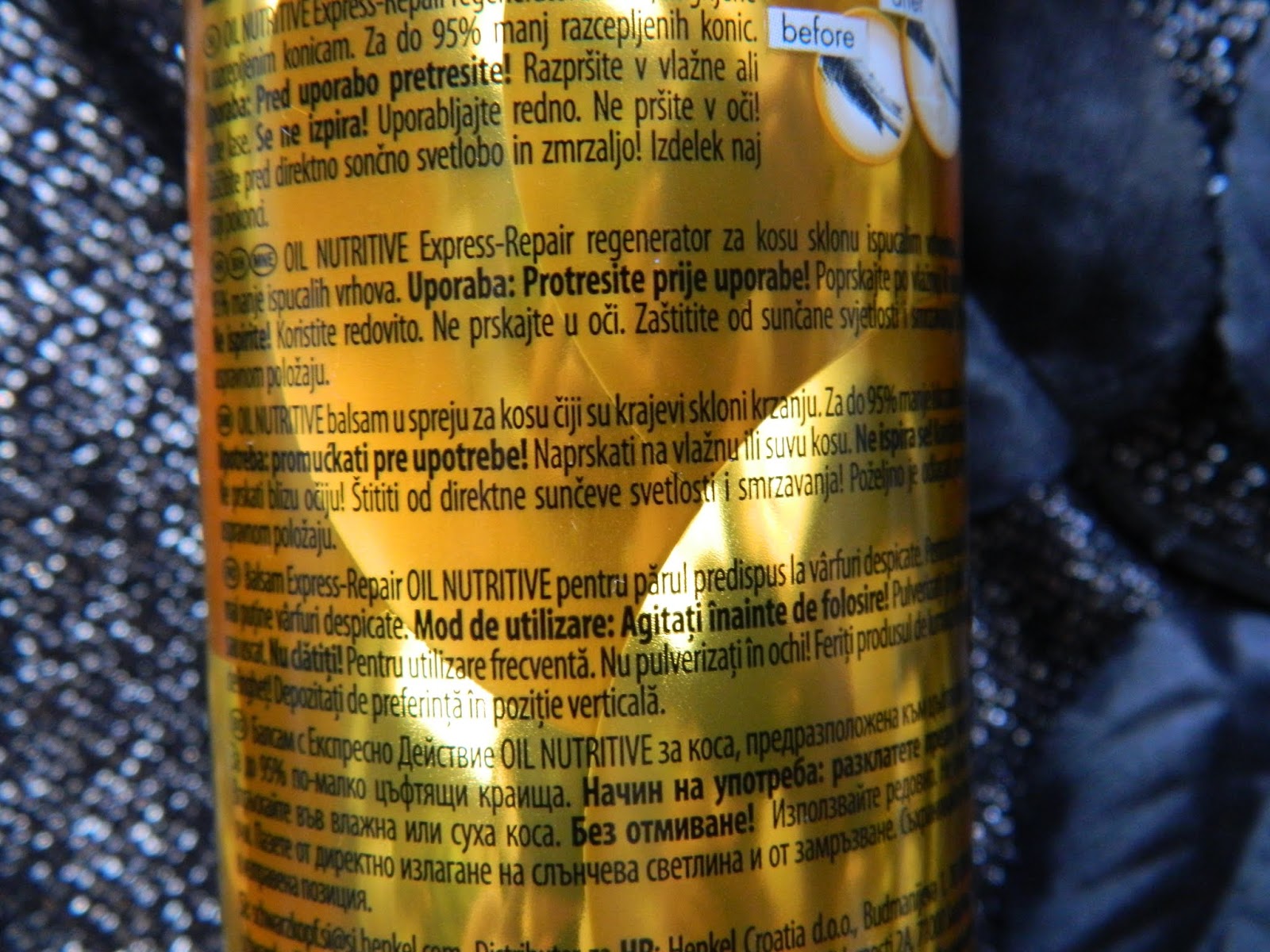 Schwarzkopf Gliss: Oil Nutritive express-repair-conditioner - Purple Spark