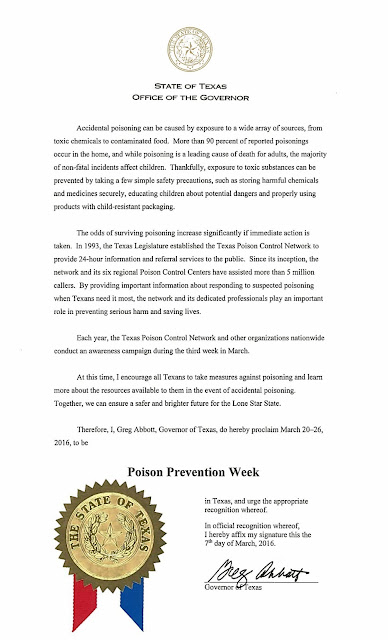 Texas Poison Center Network: Become More Aware During National Poison ...