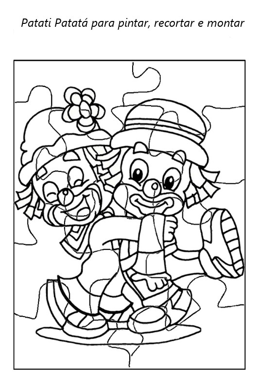 Baú da Web: Patati Patatá atividades para imprimir e colorir