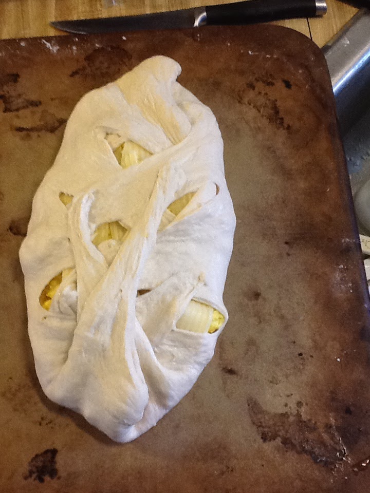 On Aunt Mildred's Porch: Ham, Egg and Cheese Braid