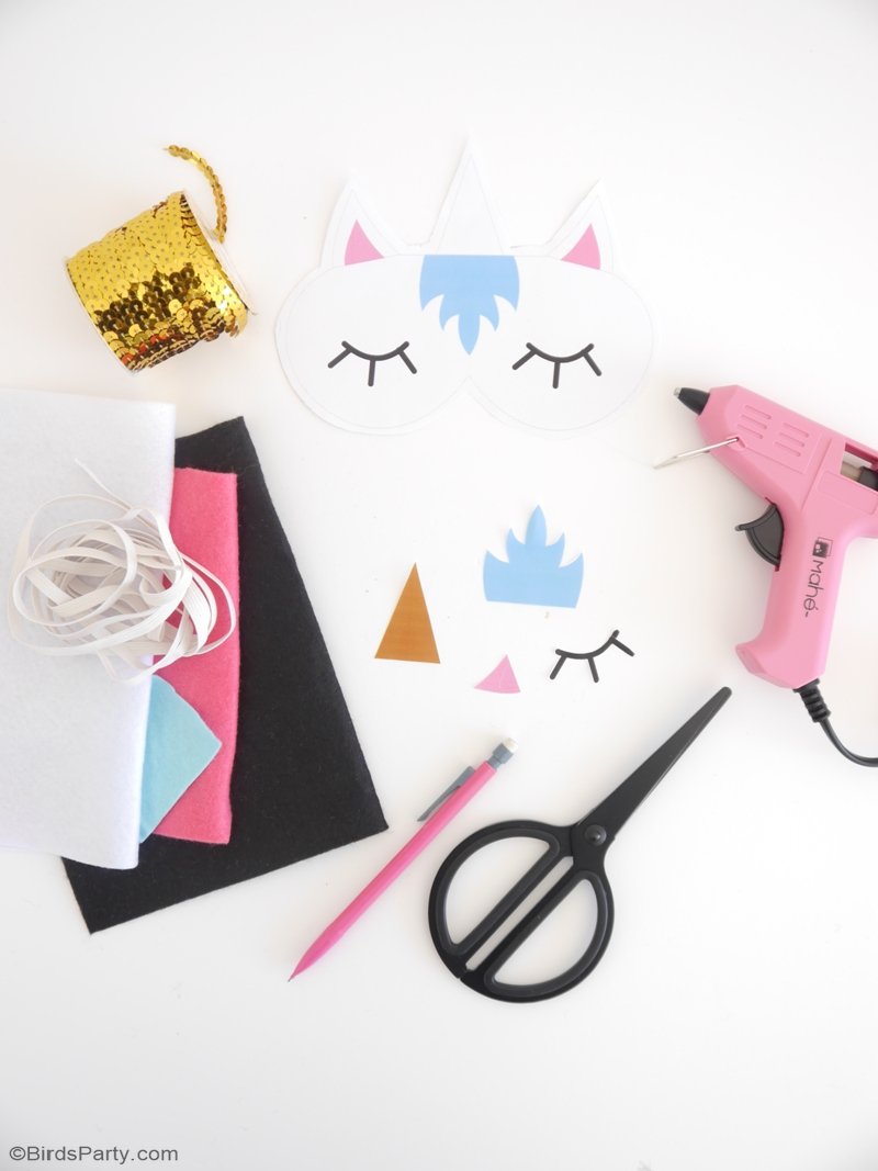 No-Sew DIY Unicorn Sleeping Masks with Free Template - Party Ideas ... No-Sew DIY Unicorn Sleeping Masks with Free Template - Party Ideas ...