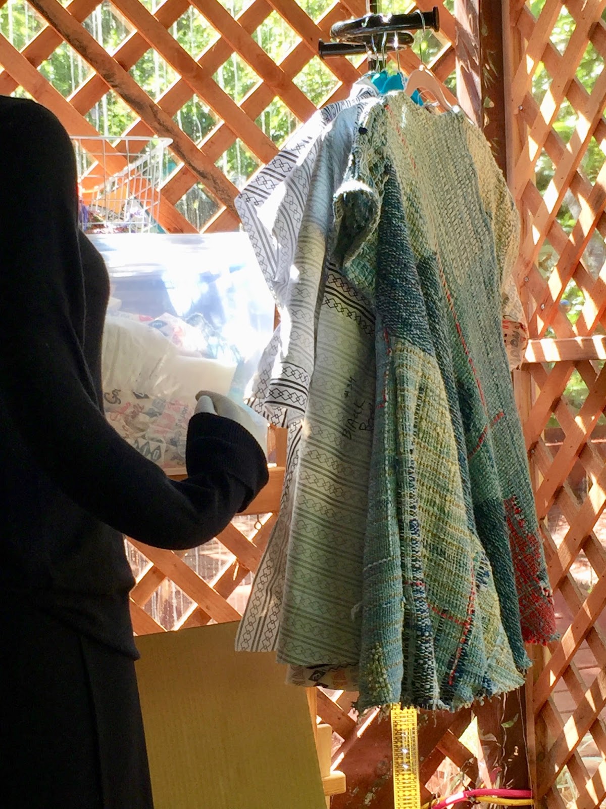 CENTERING WITH FIBER: Sewing some new Saori clothing designs