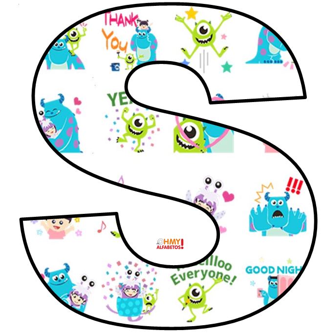 Tierno Alfabeto de Monstruos S. A. - Oh my Alfabetos!