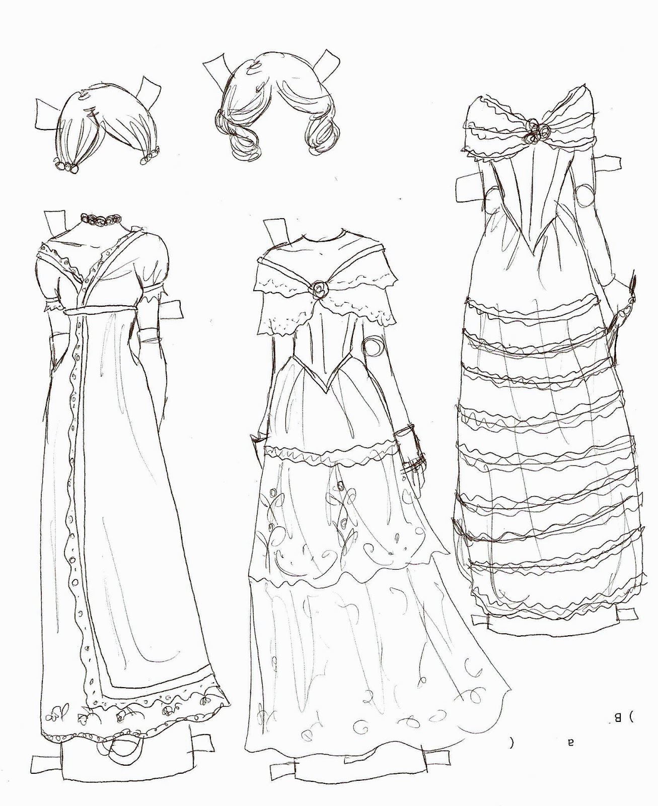 Idea 33+ Paper Doll Drawing