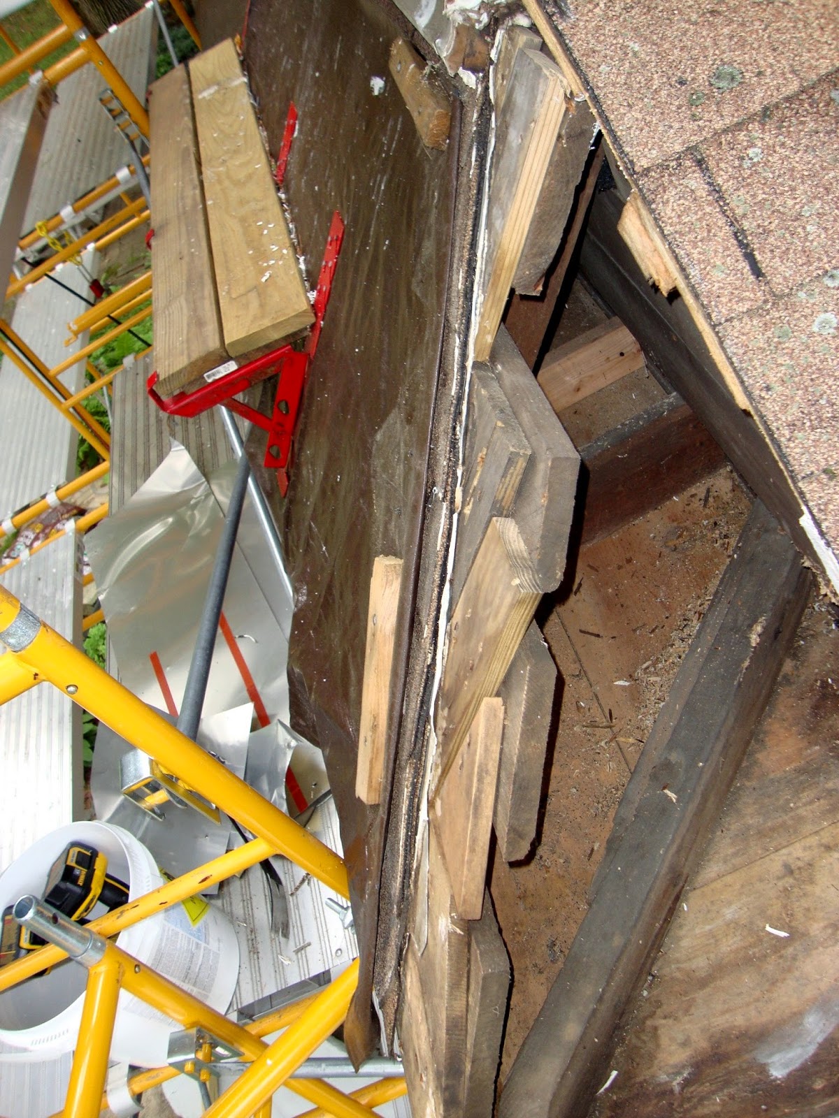 Old House Renovation Methods: Roof Overhang - Joining Two Soffits ...
