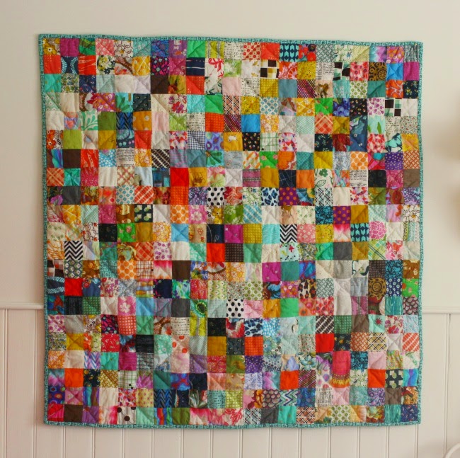 Scrappy Nine Patch and Some Scrap Management