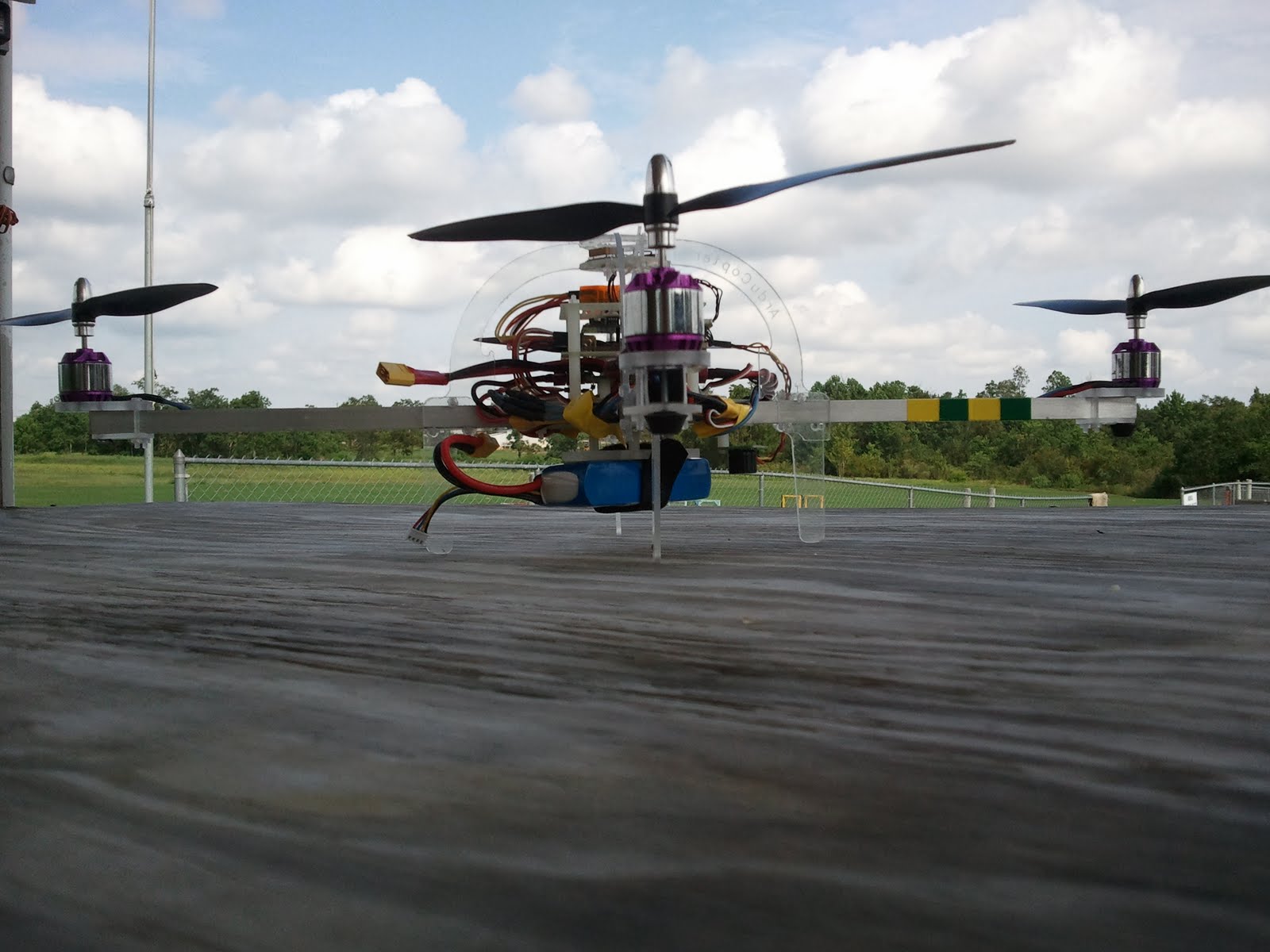 Mississippi DIY Drones: Test flights of my Quad Copter