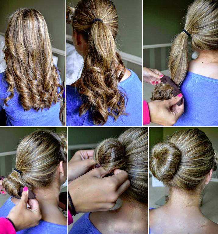 2-Minute Bun Tutorial - GIRLS FASHION DAILY UPDATE