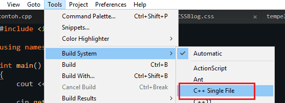 Cara Menjalankan dan Compile Program C++ di CMD Menggunakan Sublime ...