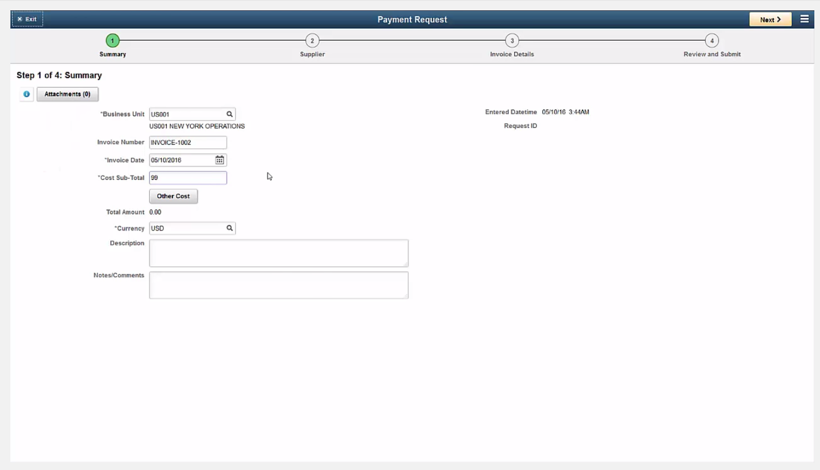 Millennial in Tech: Submitting a Payment Request in Fluid UI