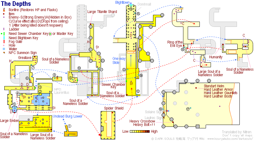 (Dica) Mapas das áreas de Dark Souls ~ GamerNerd