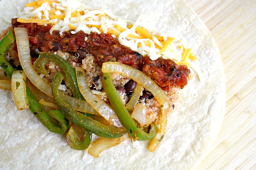 The Garden Grazer: Quinoa Fajita Burritos