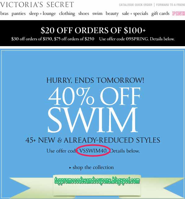 Free Promo Codes and Coupons 2023: Victoria's Secret Coupons