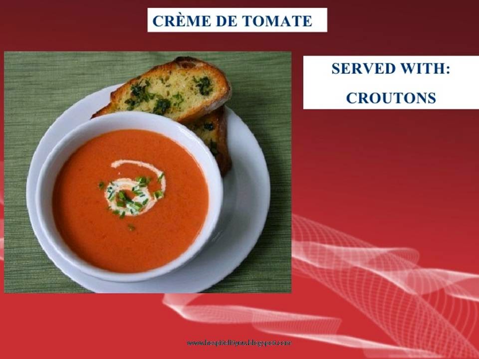 hospitalitynU: food accompaniments