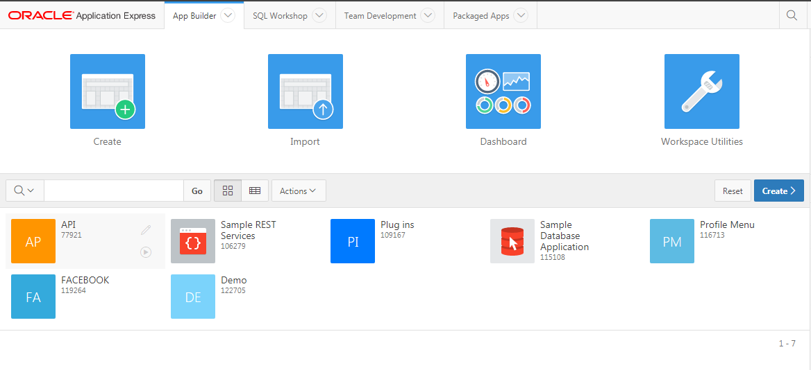 How to create Report In Oracle Apex