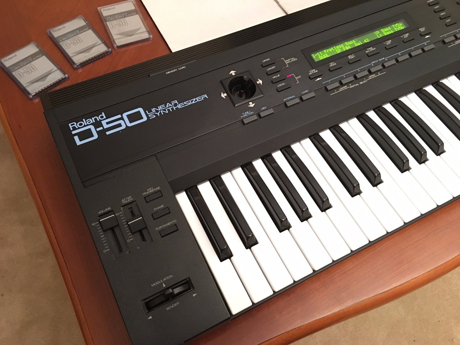 MATRIXSYNTH: Vintage Roland D-50 Linear Synthesizer w/ Extra Voice Cards