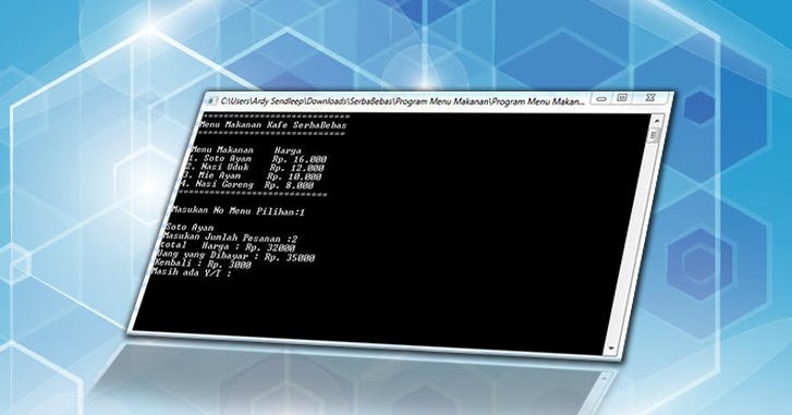 Cara Membuat Program Menu Makanan Menggunakan Bahasa C++