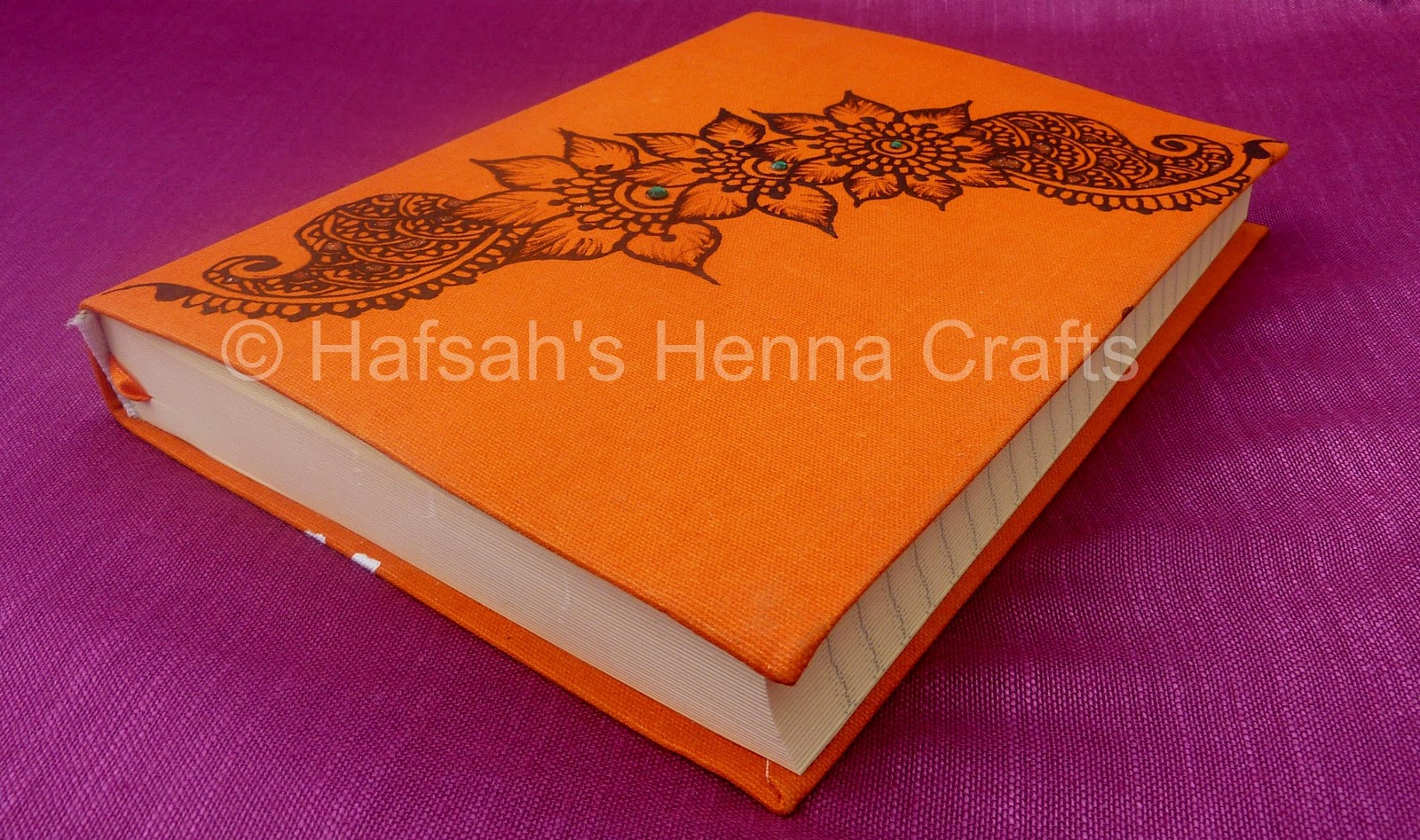 Hafsah's Henna Crafts: Crafts | Orange notebook