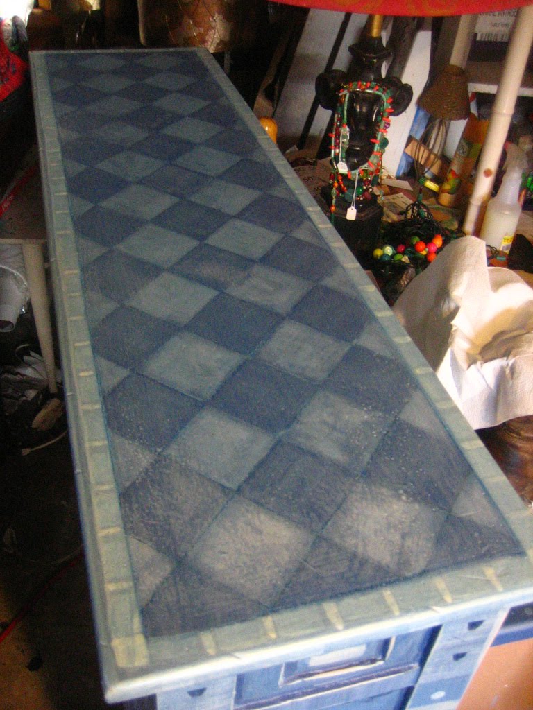 Painting It: Painting A Hall Chest Blue