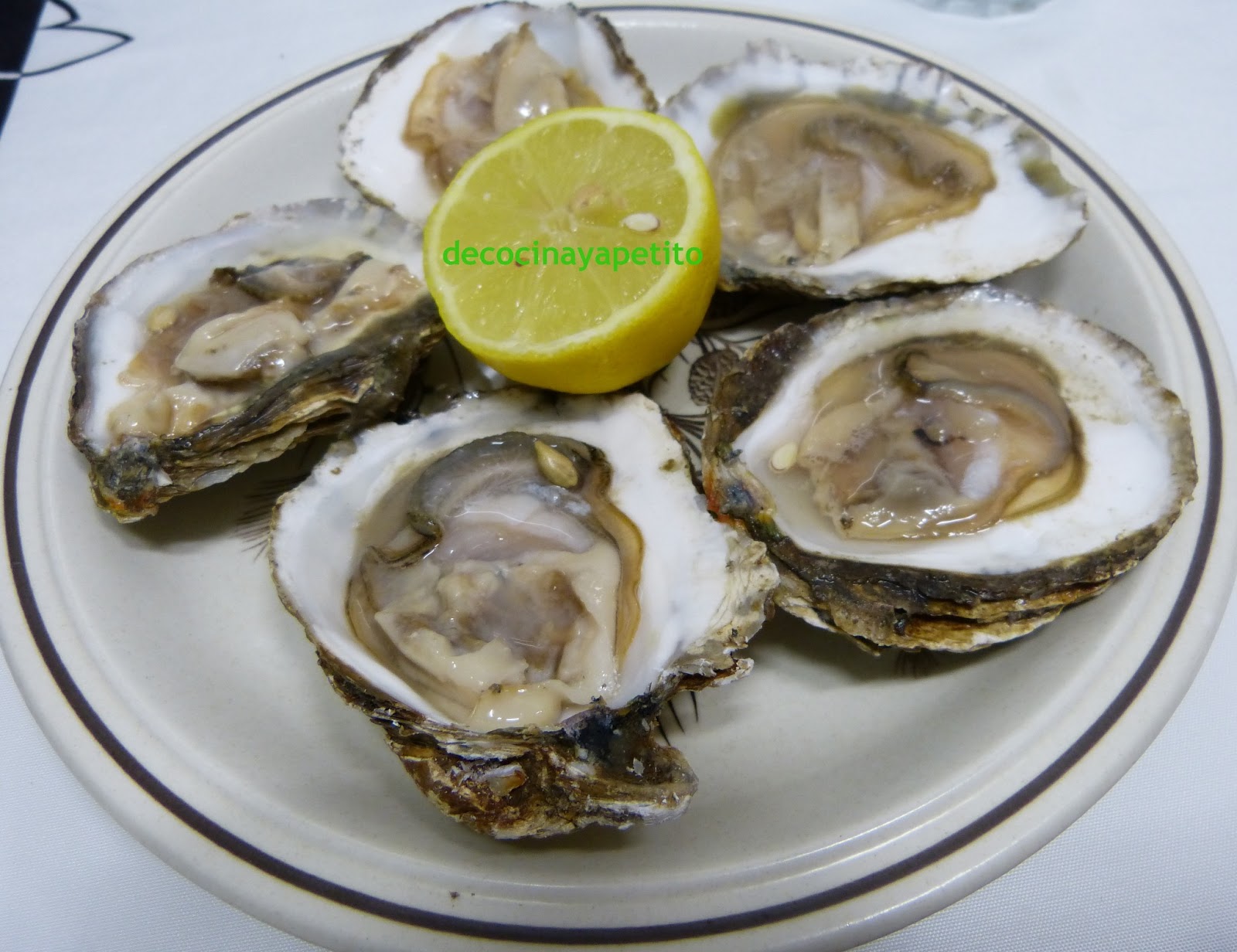 Cocinando con Vicky, recetas de cocina: OSTRAS