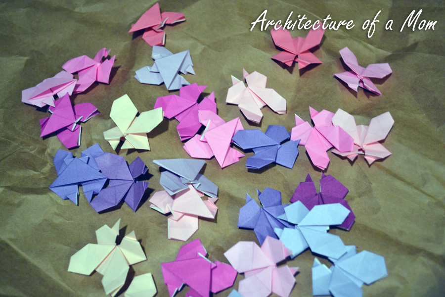 Architecture of a Mom: Origami Butterfly Art