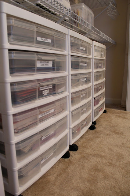 O is for Organize.: A Crafty/Office Closet