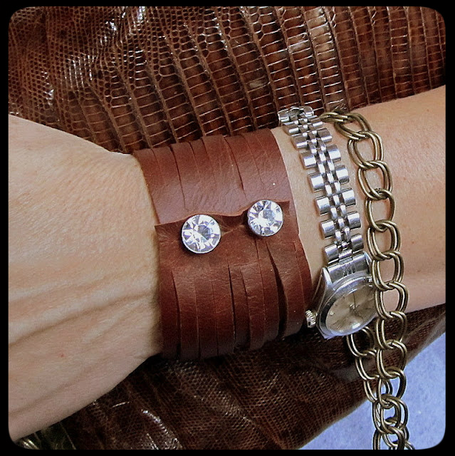 A Creative Chelle: {Tutorial Love} DIY Leather Bracelets