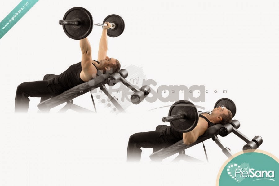 PECHO: Press en banca inclinada arriba