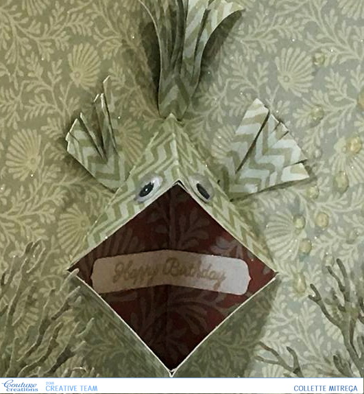 Pop Up Fish Card by Collette - Couture Creations