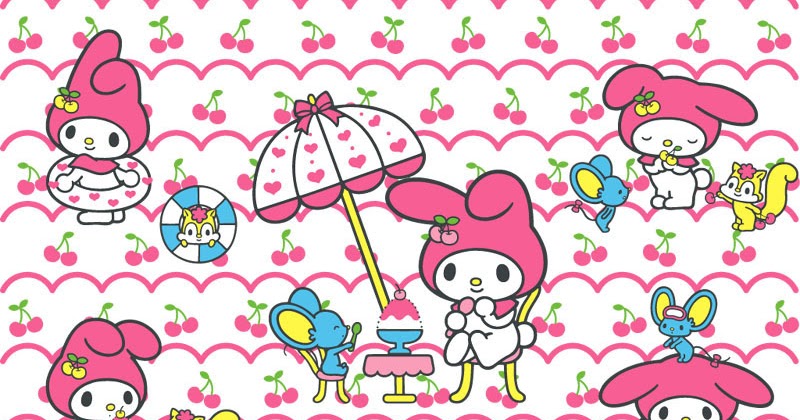 My Melody Free Printable Frames, Invitations or Cards. - Oh My Fiesta ...