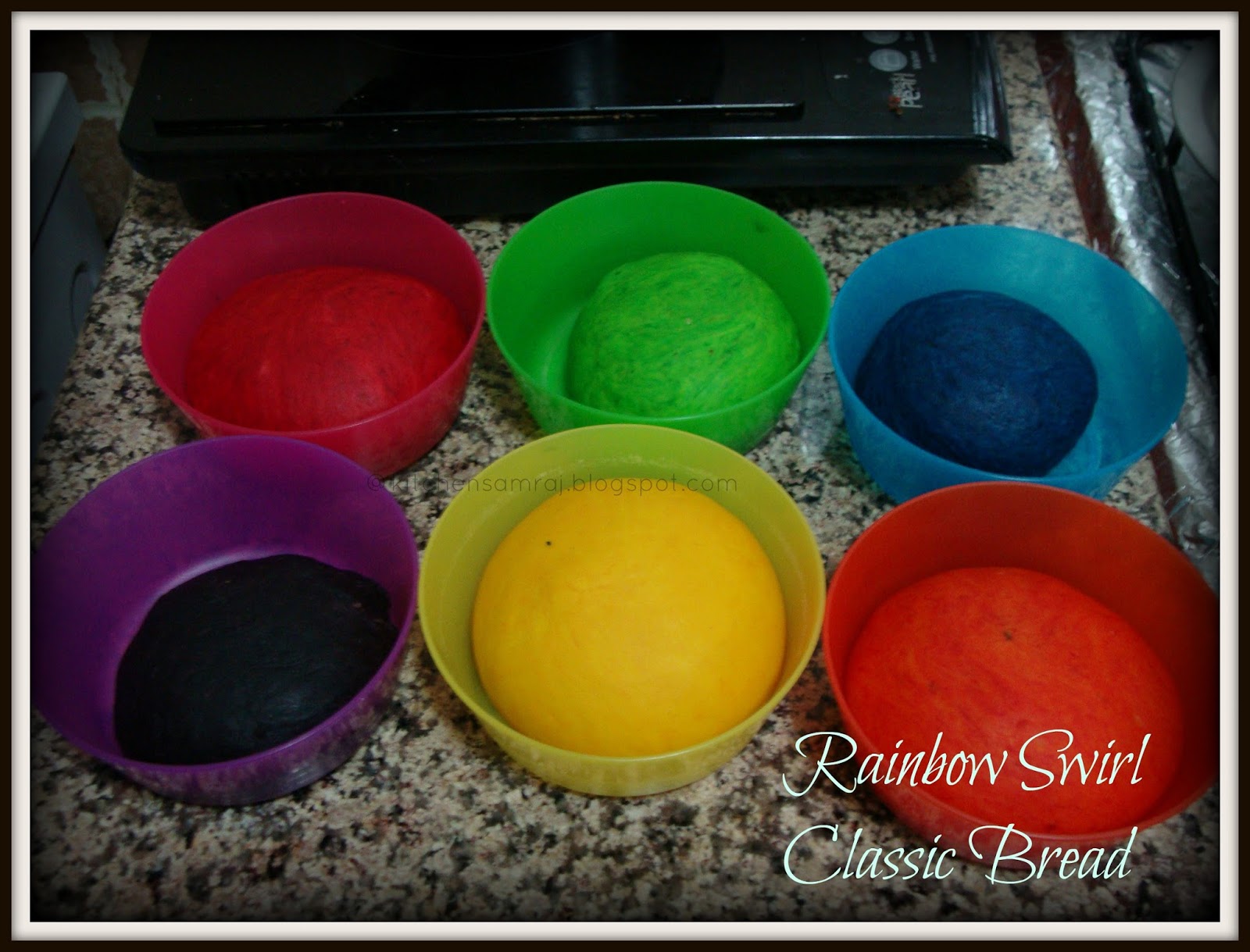 Rainbow Swirl Classic Bread | Kitchen Samraj!