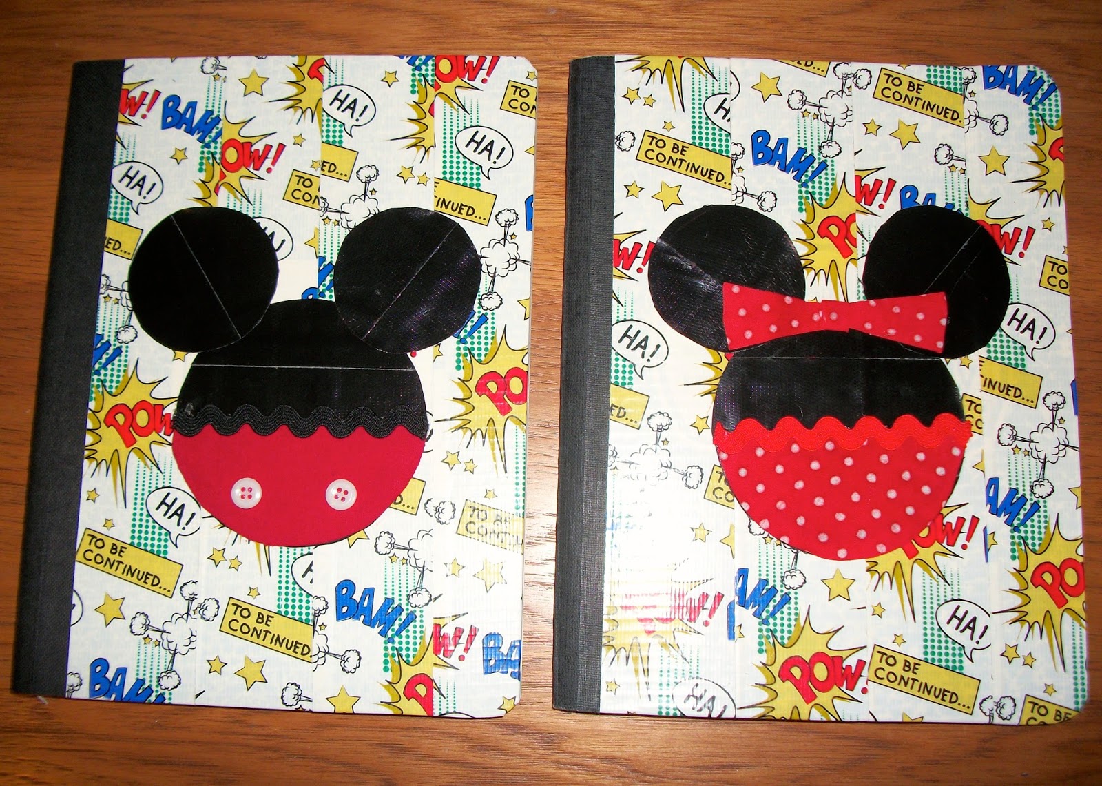 Why Cry Over Split Creativity? : DIY Mickey Mouse Notebook